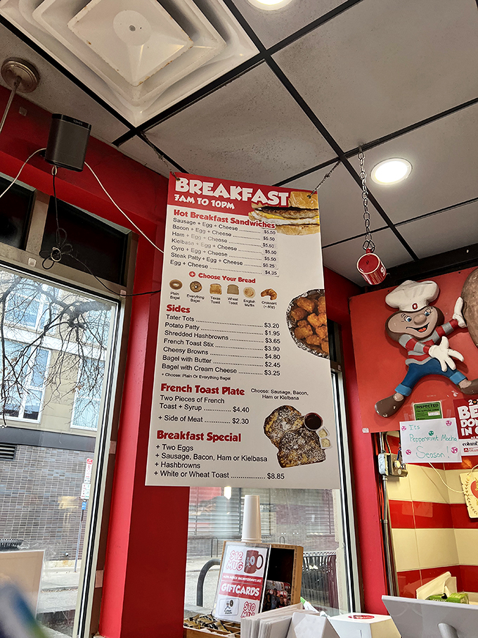 Breakfast served until 10 PM? Now that's what I call "most important meal of the day" dedication!