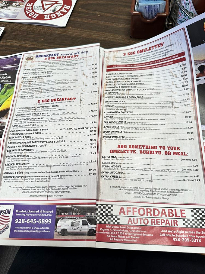 Decisions, decisions! This menu is like a choose-your-own-adventure book, but every ending is delicious. Spoiler alert: You can't go wrong.