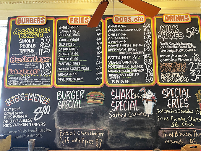 Decisions, decisions! This menu board is a choose-your-own-adventure novel where every ending is delicious.