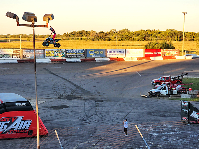 Hold onto your hats, folks! This aerial stunt show is giving new meaning to the phrase "flying by the seat of your pants."