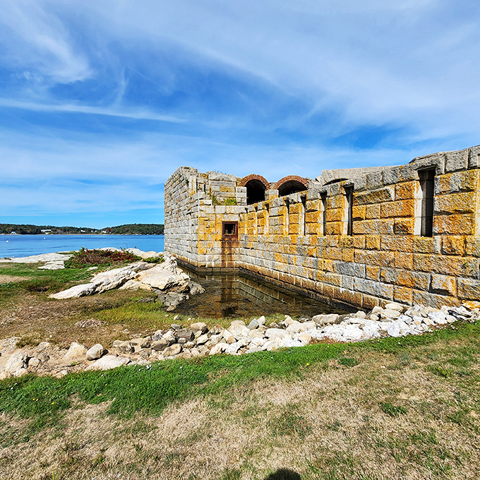 Who needs a time machine when you've got these walls? Fort Popham's sun-kissed stonework whispers tales of bygone eras, inviting modern-day explorers to listen closely.