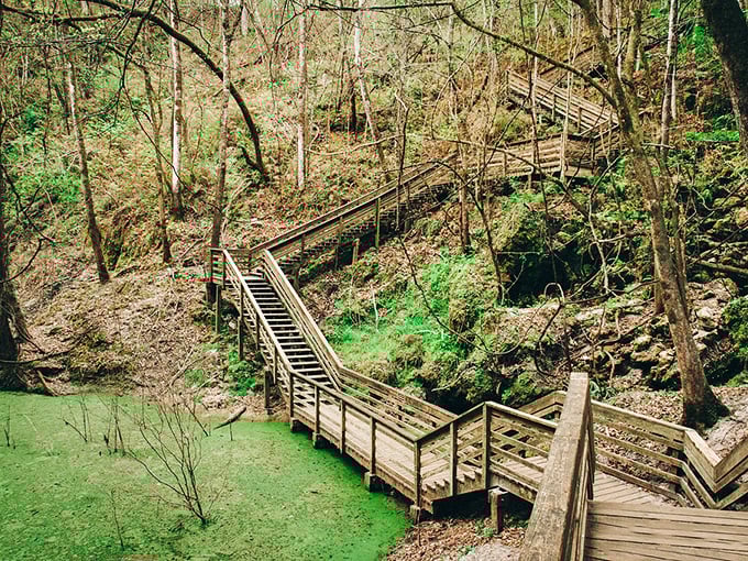 Detour into the depths! This geological gem offers a cool respite from the highway heat.