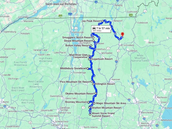 31 stunning vermont road trip map