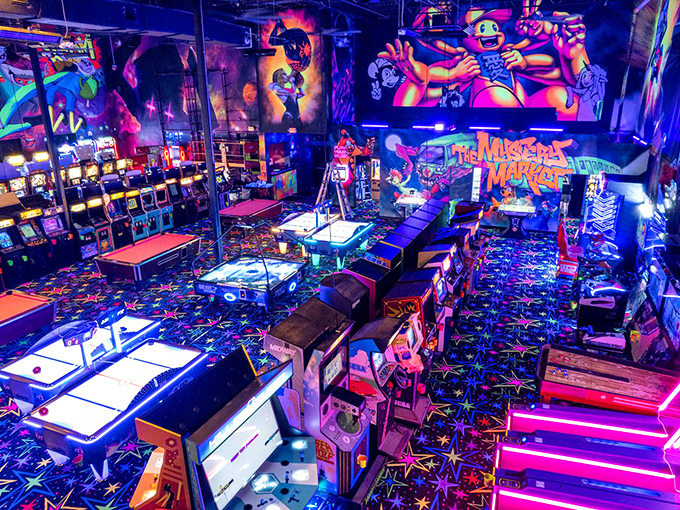 Roadside attraction with bite! This monster-themed arcade is a quirky pit stop for weary travelers.