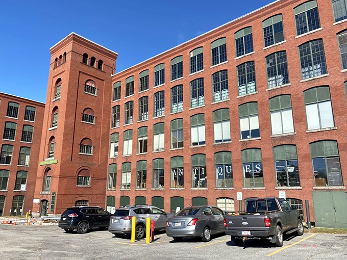 Industrial chic meets treasure trove in this former textile mill. It's like 'Antiques Roadshow' got a hipster makeover.