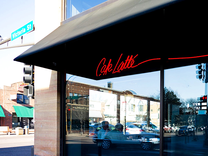 Dessert heaven alert! Cafe Latte's display case is a work of art that'll make your sweet tooth sing.