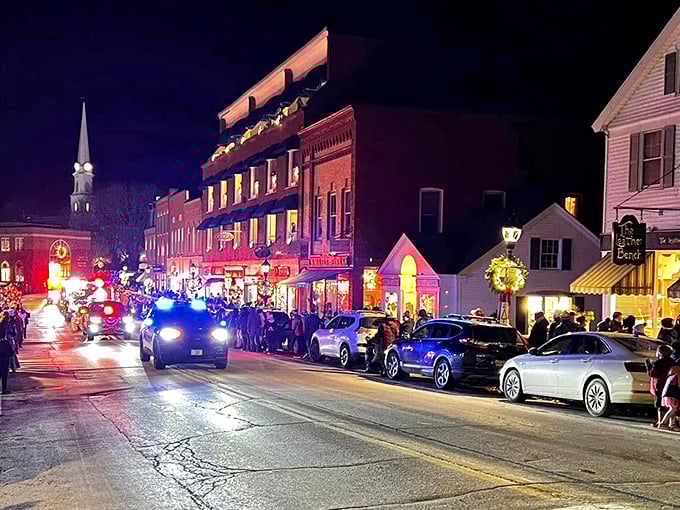 Camden's snow-dusted streets and twinkling harbor create a winter tableau that's part Norman Rockwell, part maritime magic.