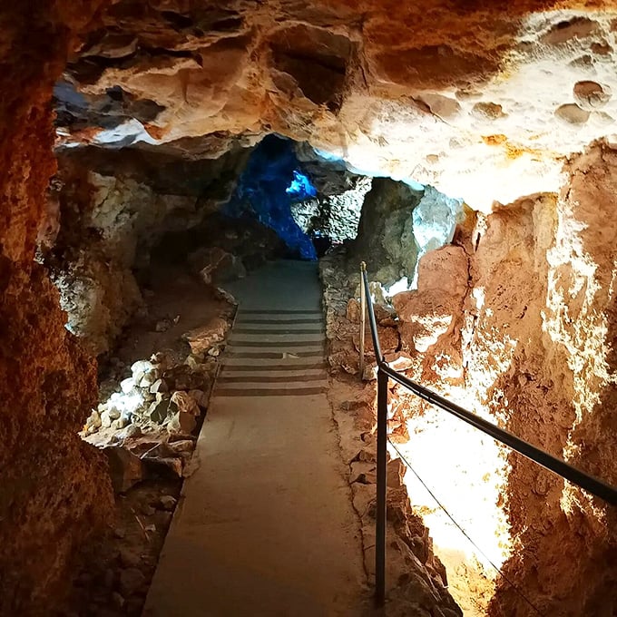 Underground wonderland: Grand Canyon Caverns reveal nature's hidden sculptural masterpiece.