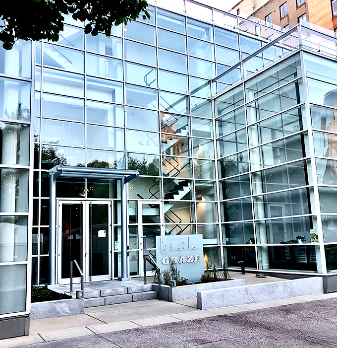 Sleek and chic meets comfort and eats: Graze offers a glass-walled glimpse into Madison's culinary future.