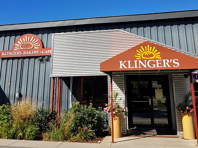 Industrial chic meets artisanal eats. Klinger's is where bread becomes a work of art.