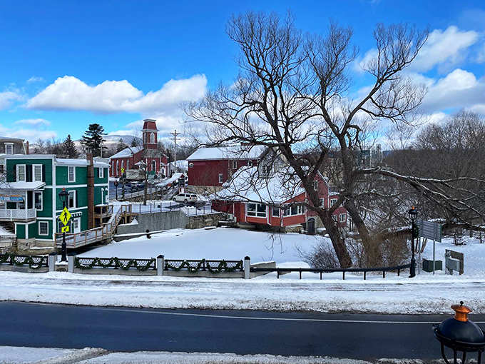 Manchester: Where holiday cheer meets high-end charm. Twinkling lights transform this shopping mecca into a winter wonderland.