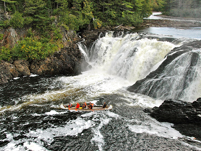 Splash zone alert! Get ready to ride nature's own log flume.