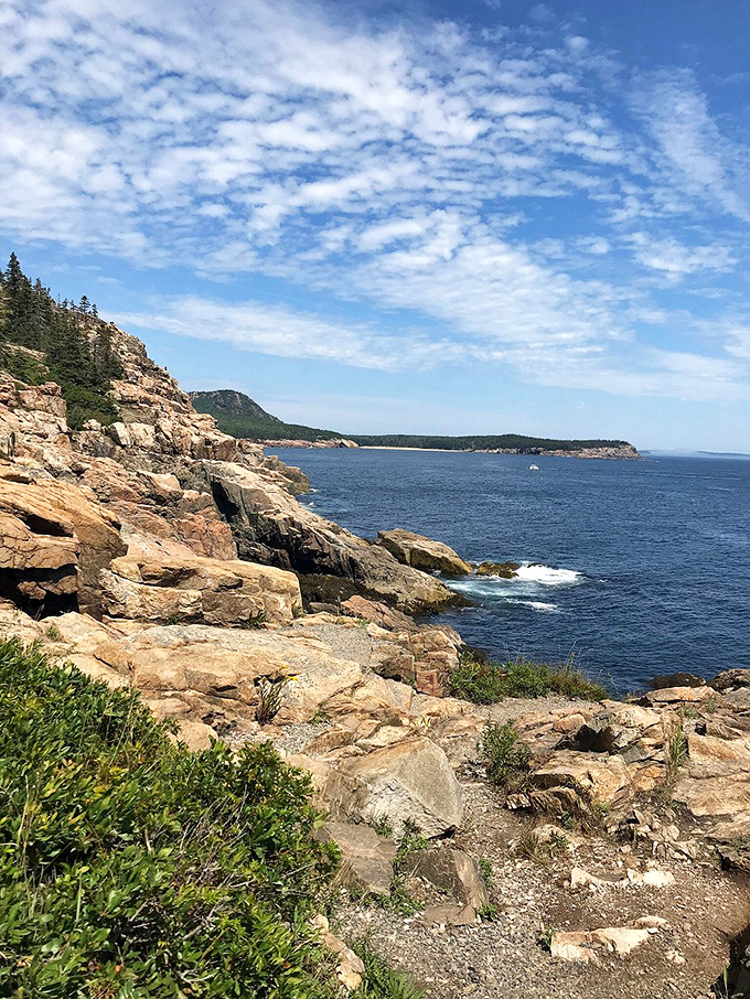 The road less traveled leads to views more jaw-dropping. Otter Cliff doesn't disappoint.