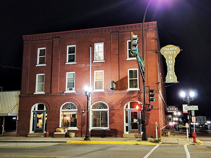 Need a rest stop with a twist? Pull over at the Palmer House, where the turndown service might include a spectral surprise!