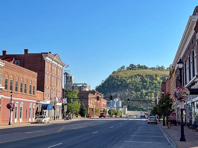 Red Wing: Where small-town charm meets big-city flavor. That storefront's green awning is like a beacon for hungry travelers!