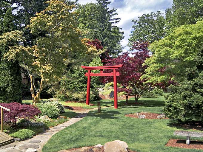 "East meets Midwest in this zen garden getaway. No passport required, just a sense of wonder!"