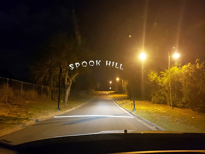 Welcome to Spook Hill, where gravity takes a vacation and your car decides to play tricks on you.
