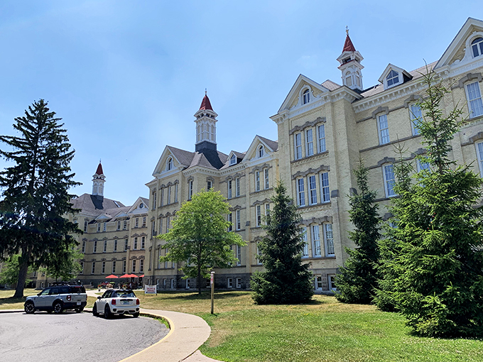 From asylum to artisan haven &ndash; this Italian-inspired village is the ultimate example of architectural upcycling.