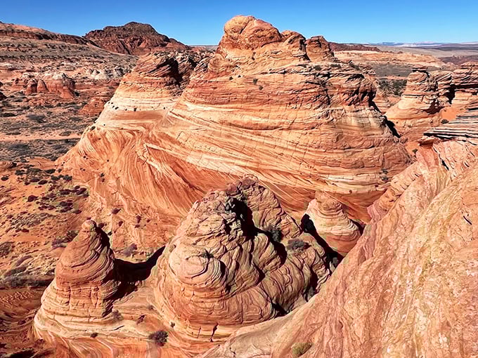 Psychedelic sandstone: Mother Nature's grooviest creation looks like it was sculpted by a 1970s rock album cover artist.
