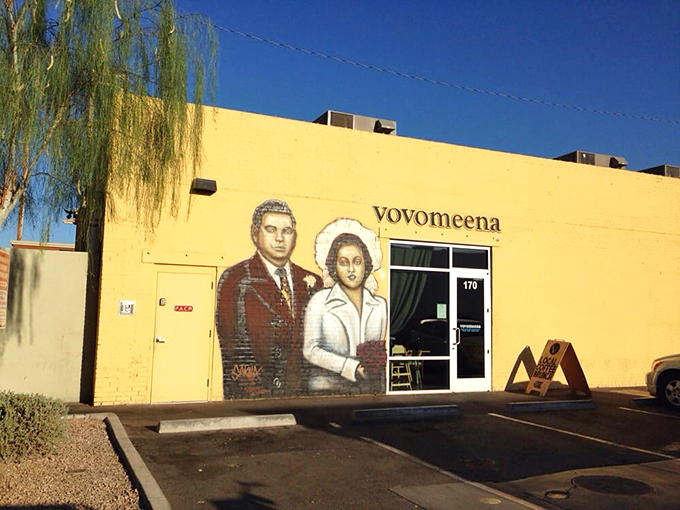 Mural magic meets morning munchies: where art and appetite collide in delicious harmony.