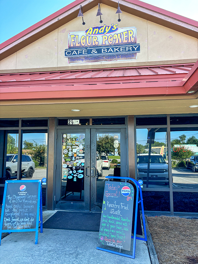 Where calories don't count. Andy's cozy interior feels like your favorite aunt's kitchen &ndash; if she were a pastry genius.