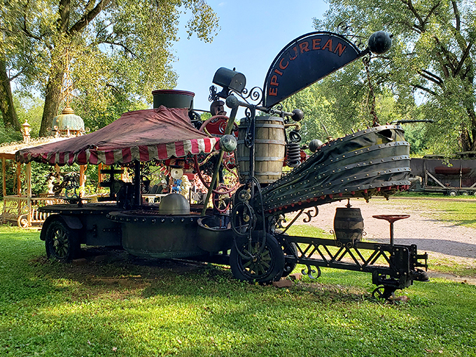 Where Mad Max meets Willy Wonka. This scrap metal wonderland is a feast for the eyes and fuel for dreams.