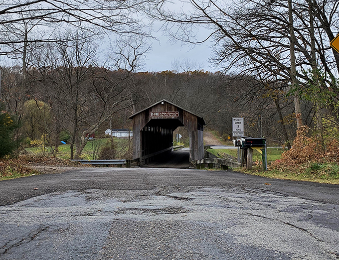 Wooden wonder alert! Cross this bridge for a dose of history, and maybe a ghostly encounter.