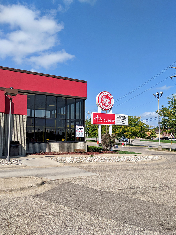 Red alert: This burger joint's milkshakes are staging a delicious coup d'état.