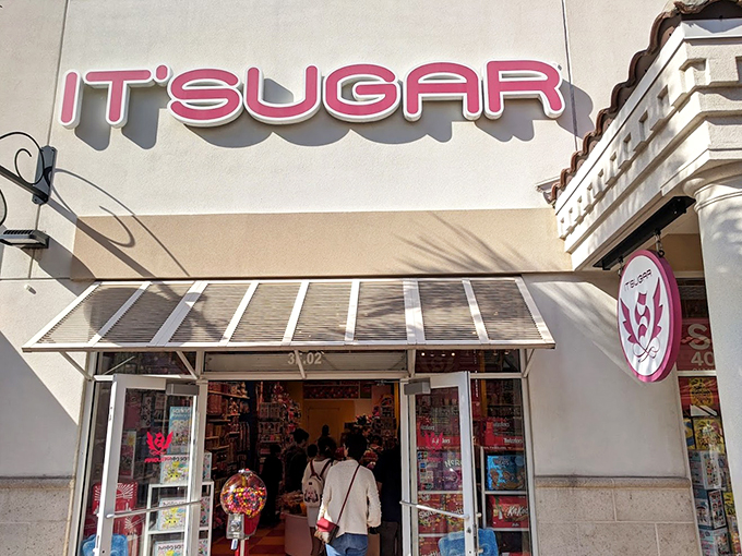 Prepare for sensory overload! This candy emporium is like stepping into a real-life board game of Candy Land.