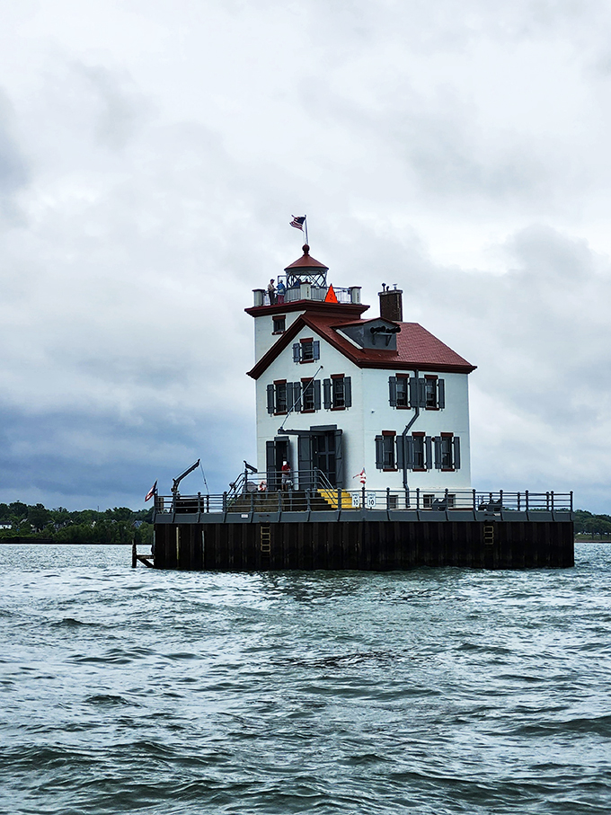 Who needs a vacation home when you can have a lighthouse island? Lorain's beacon stands proud, like a nautical version of the Statue of Liberty.