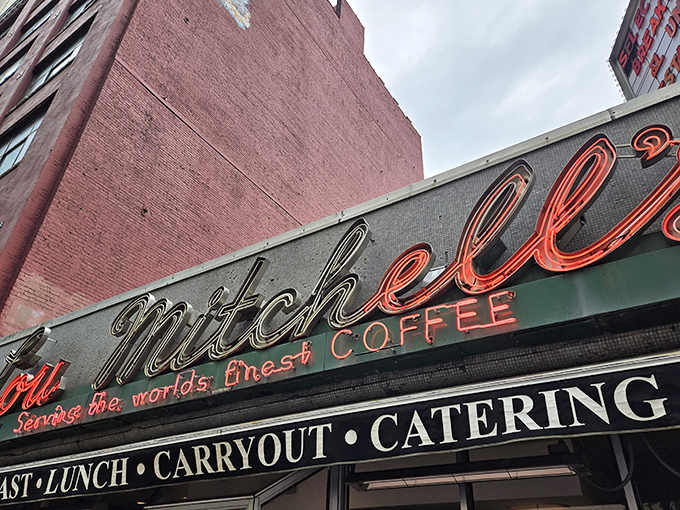 Step into a time machine disguised as a diner. Lou Mitchell's classic facade promises comfort food that could make Al Capone go straight.