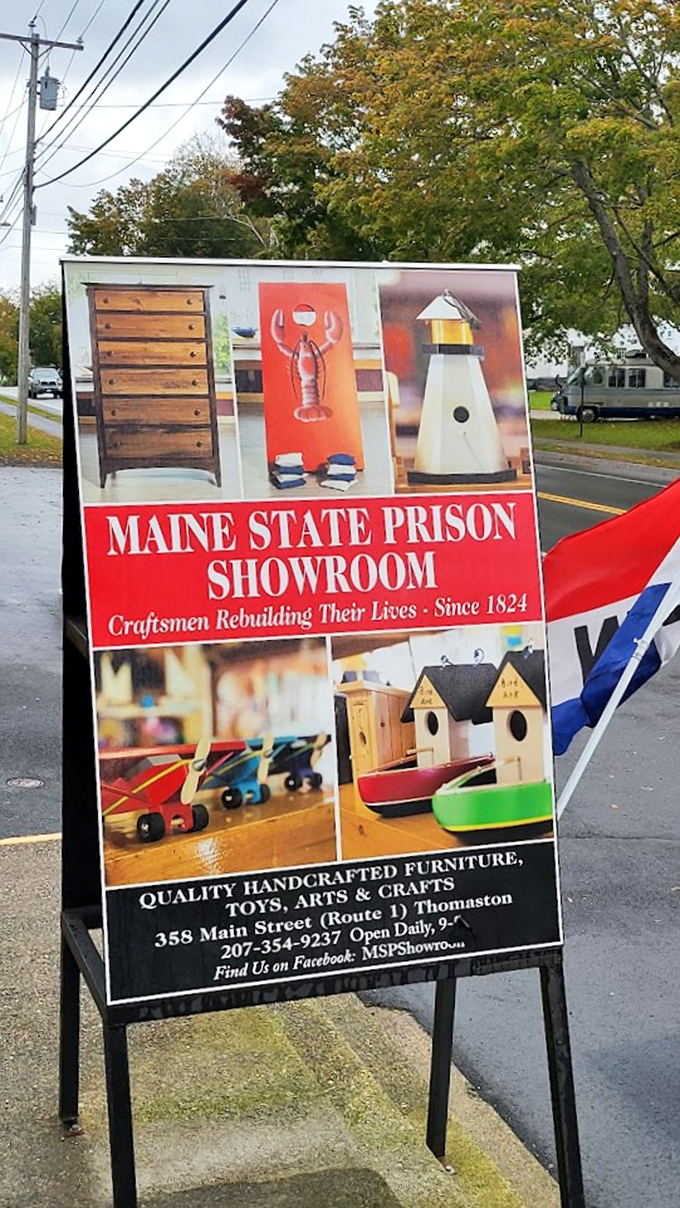 Road trip rule: always stop at unusual shops. This prison showroom definitely fits the bill!