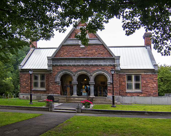 Park your curiosity here! This architectural gem promises a journey through books and local history.