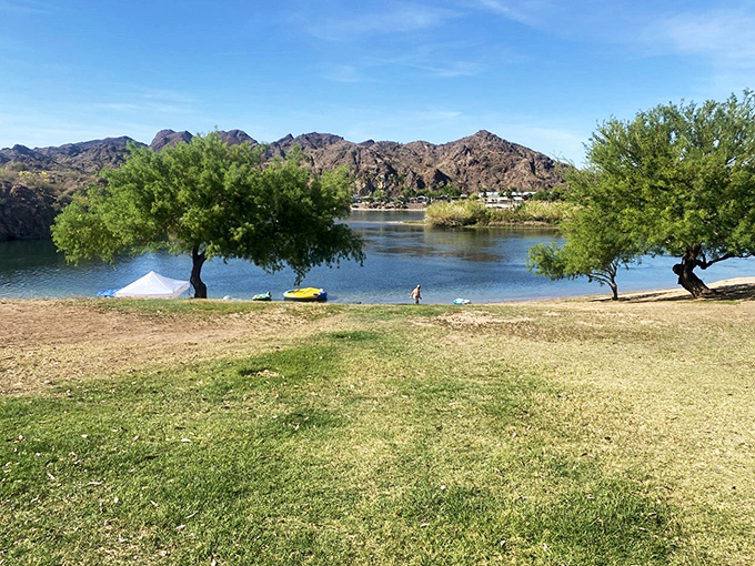 Where the Colorado River throws a party. Bring your floaties and leave your worries upstream.