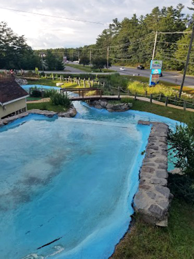 Slide into vacation mode! This twisting chute at Seacoast Adventure is your express route to relaxation.