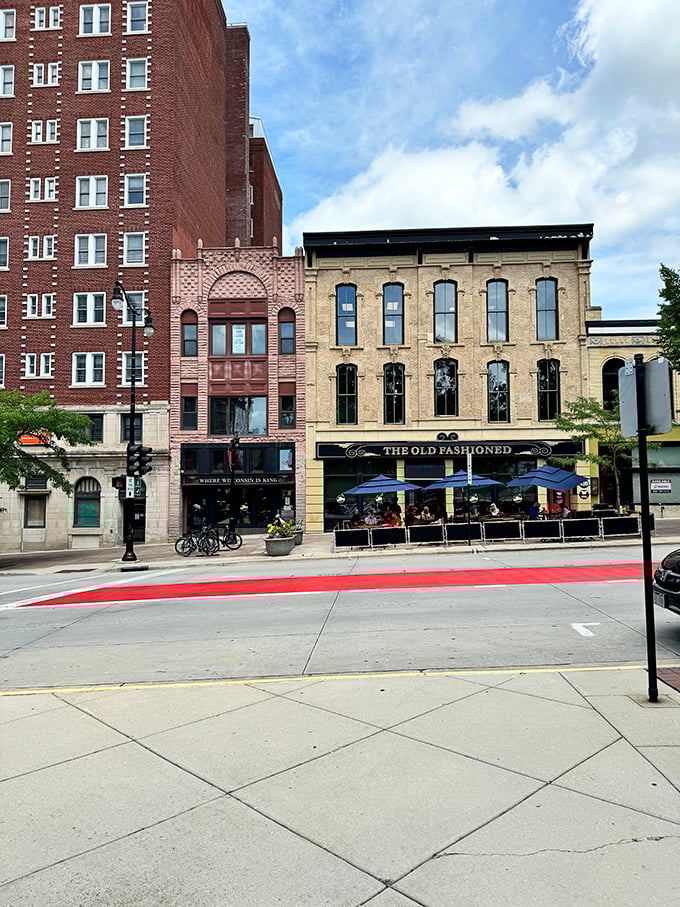 Where cheese curds meet charm: The Old Fashioned's exterior is as colorful as its menu is delicious.