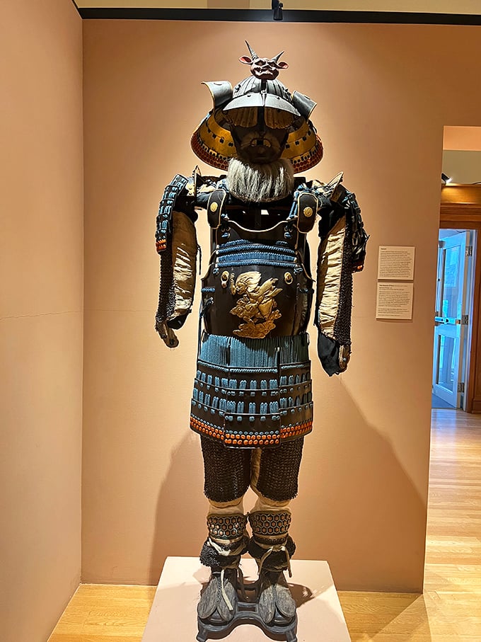 Samurai chic meets medieval knight &ndash; this armor's got more personality than a stand-up comedian at an open mic night. History never looked so fierce!