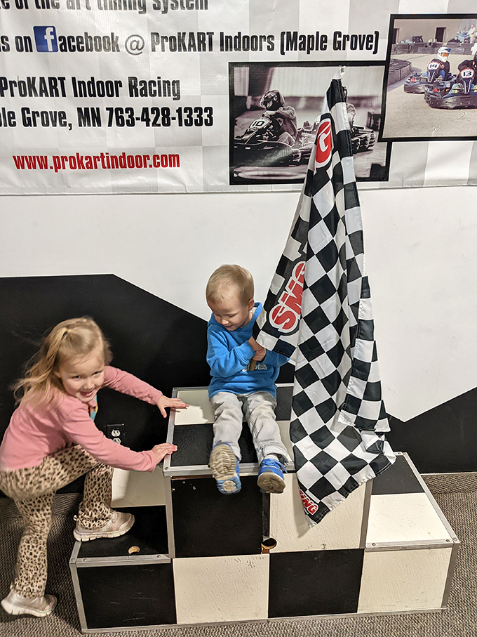 Checkered dreams and podium schemes! These little racers are already plotting their victory laps &ndash; and maybe a post-race ice cream stop.