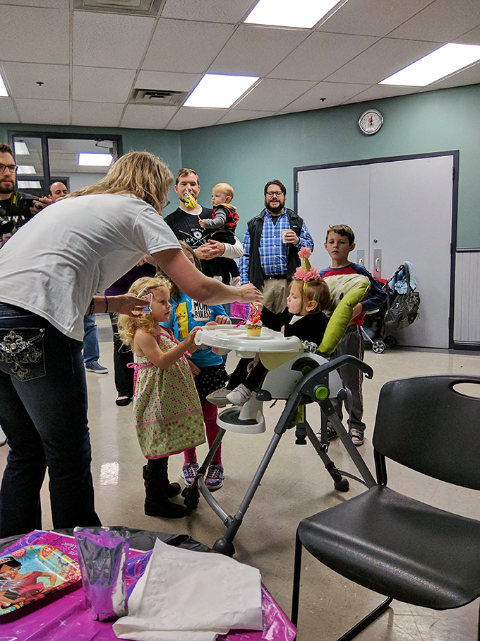 Family fun central! This indoor space hosts everything from birthday bashes to "I survived the water slide" celebrations.