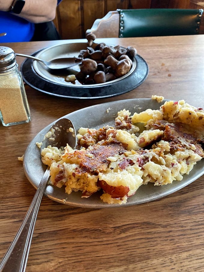 Golden-brown perfection! These hashbrowns are so crispy, they could moonlight as ASMR stars on YouTube.