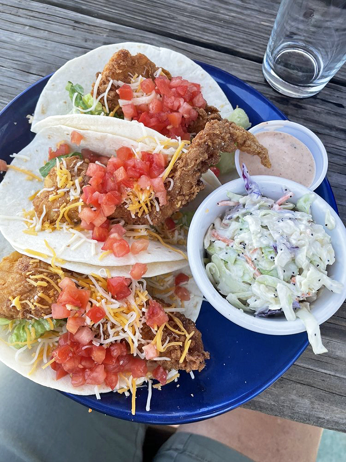 Taco 'bout a flavor explosion! These grouper tacos are so fresh, you'll swear the fish jumped straight from the ocean to your plate.
