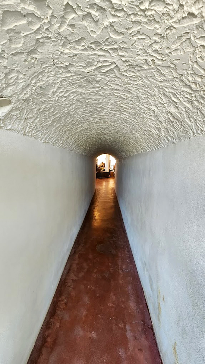Is this a secret passage to Narnia or just the world's fanciest birth canal? Either way, I'm intrigued and slightly claustrophobic.