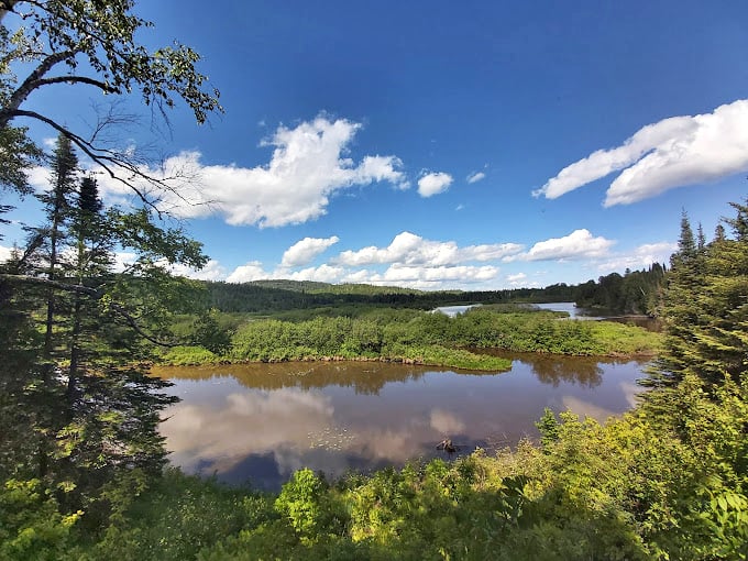 Lake Superior living up to its name! This panoramic view is so breathtaking, you'll wonder if you've stumbled onto a Bob Ross painting.