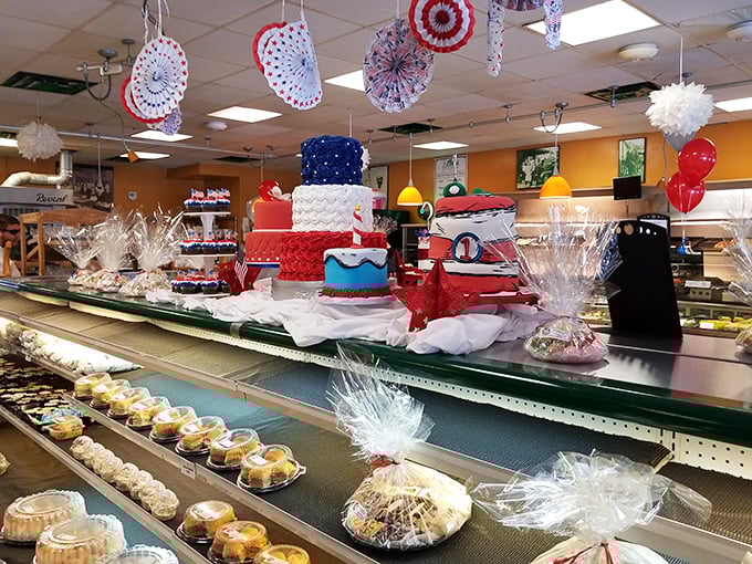 Stars and stripes forever! These patriotic pastries are so festive, they might just start singing the national anthem right there in the display case.
