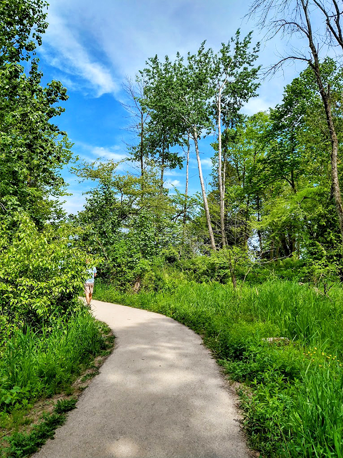 Who says you can't have your nature and pave it too? This trail's smoother than my attempts at small talk!