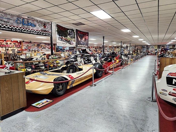Holy horsepower, Batman! This lineup of racing machines looks ready to blast off to the moon &ndash; or at least the end of a quarter-mile strip.