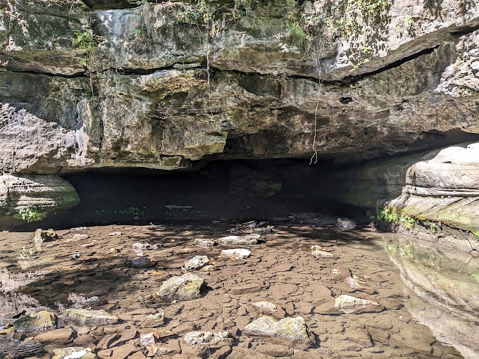 "Indiana Jones, eat your heart out! This hidden cave looks like the perfect spot for a Midwest treasure hunt."