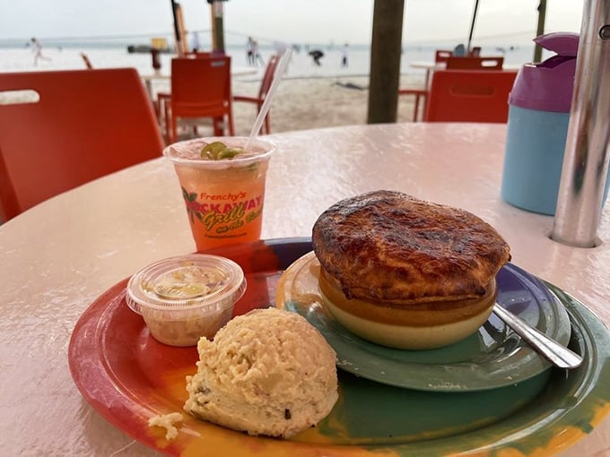 Ahoy, seafood lovers! This pot pie is the Captain Jack Sparrow of comfort food &ndash; a swashbuckling adventure for your taste buds.