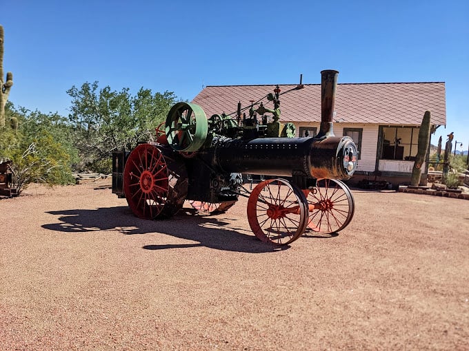 Steampunk dreams come true! This iron beast looks like it could power a Jules Verne adventure or your morning espresso.