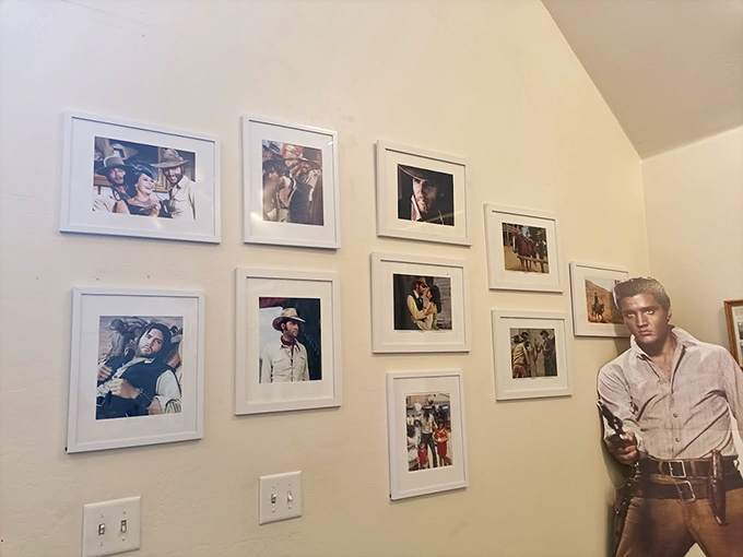 A walk down memory lane: These vintage snapshots capture the essence of Elvis's era, transporting visitors faster than a blue suede shoe tapping to "Jailhouse Rock."